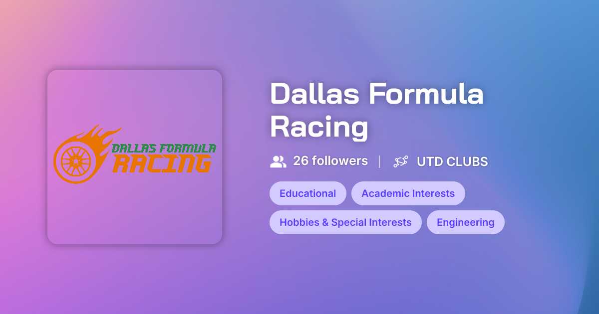 Dallas Formula Racing - UTD CLUBS