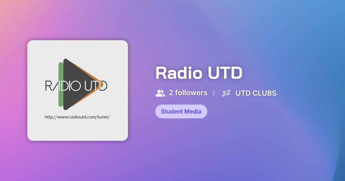Radio UTD - UTD CLUBS