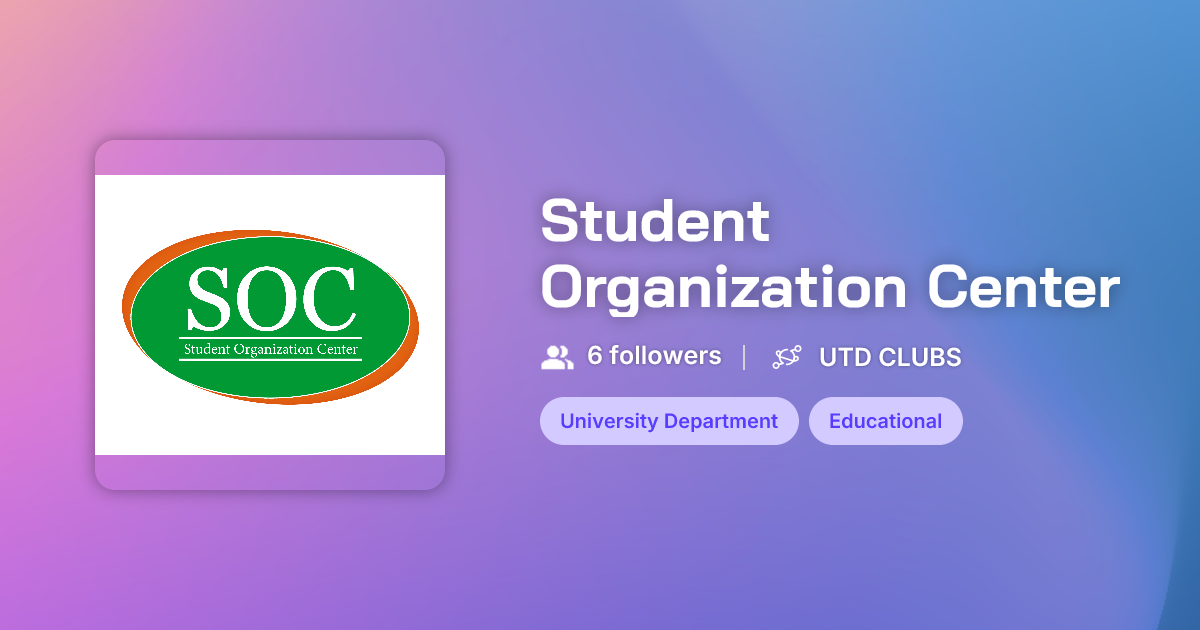 Student Organization Center - UTD CLUBS